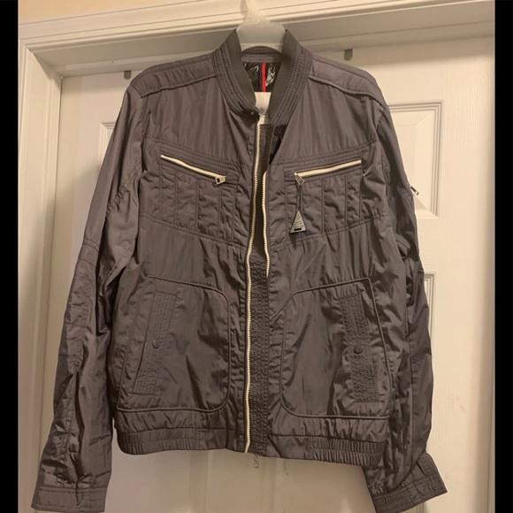 Moncler | Jackets & Coats | Moncler Spring Grey Jacket | Poshmark